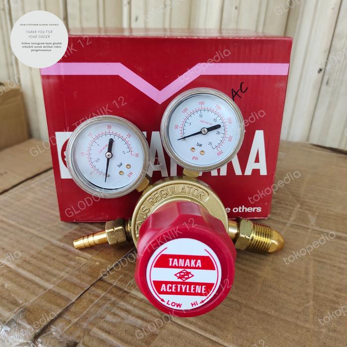 Jual REGULATOR LAS ACETYLENE TANAKA / REGULATOR GAS ACETYLINE TANAKA ...