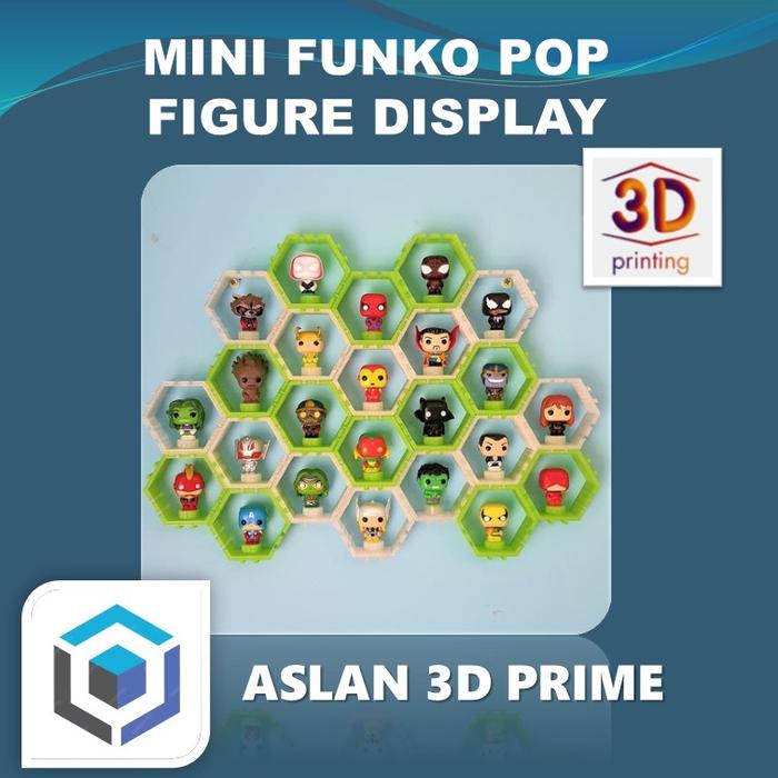 Jual MINI FUNKO POP FIGURE DISPLAY WITH PODIUM Custom Color 3D Print ...