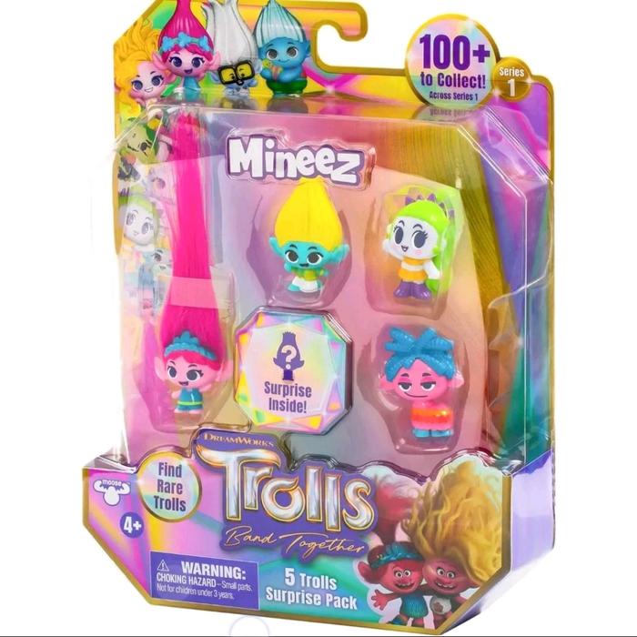 Jual Dreamworks trolls band together mineez 5 trolls surprise pack ...