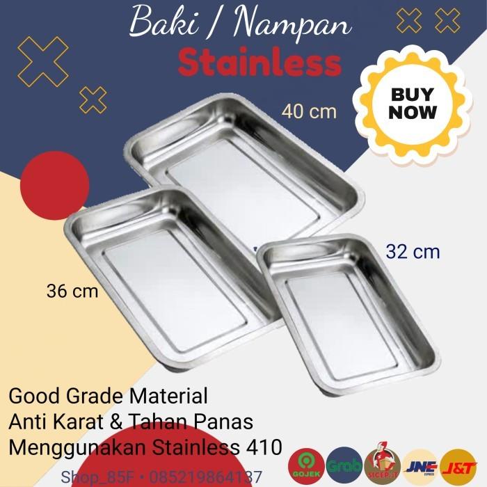 Jual Nampan Baki Tray Persegi Panjang Stainless 40 - Jakarta Utara ...