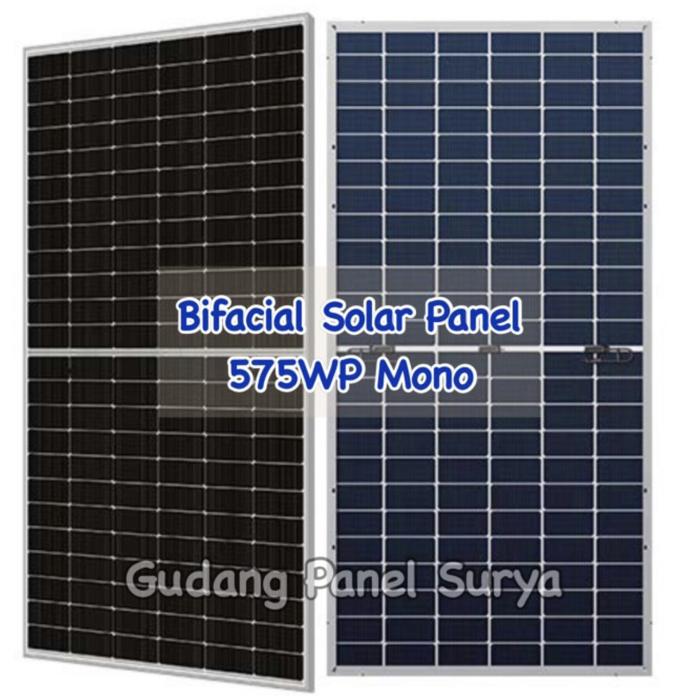 Jual Panel Surya Bifacial Solar Panel Solarcell 575WP Mono 575wp mono ...