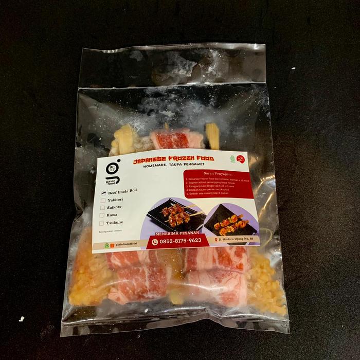 Jual BEEF ENOKI ROLL FROZEN 3 TUSUK / HOMEMADE HALAL / JAPANESE FROZEN ...
