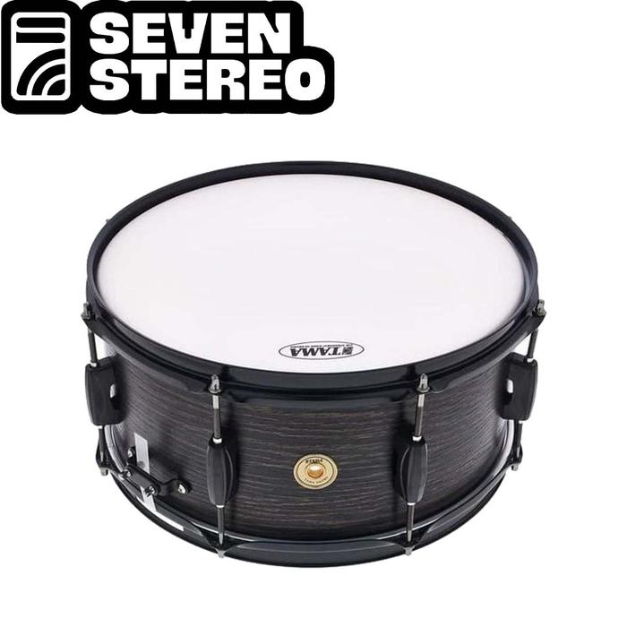 Jual TAMA WP1465BK BOW 14x6.5inch Woodworks Snare Drum Black Oak Wrap ...