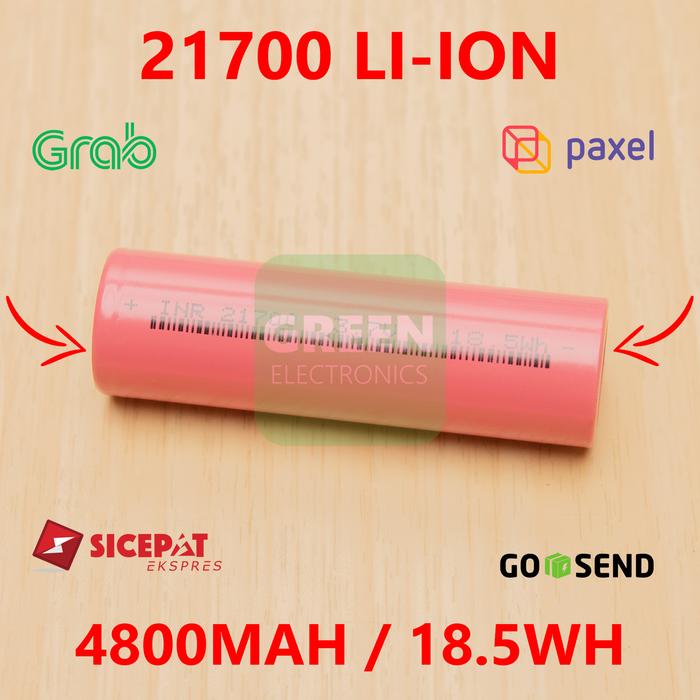 Jual INR 21700 4800mAh 18.5Wh Li-Ion Lithium Ion Battery Cell Tesla ...