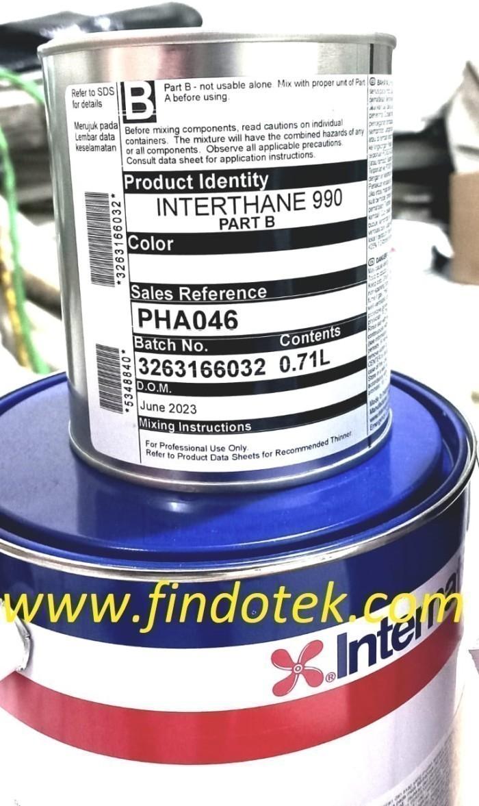 Jual Interthane 990 Munsell N7 grey International Paint top coat gloss ...