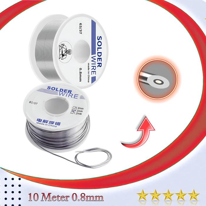 Promo timah solder wire gulungan panjang 10 meter 0.8mm new - Kab ...