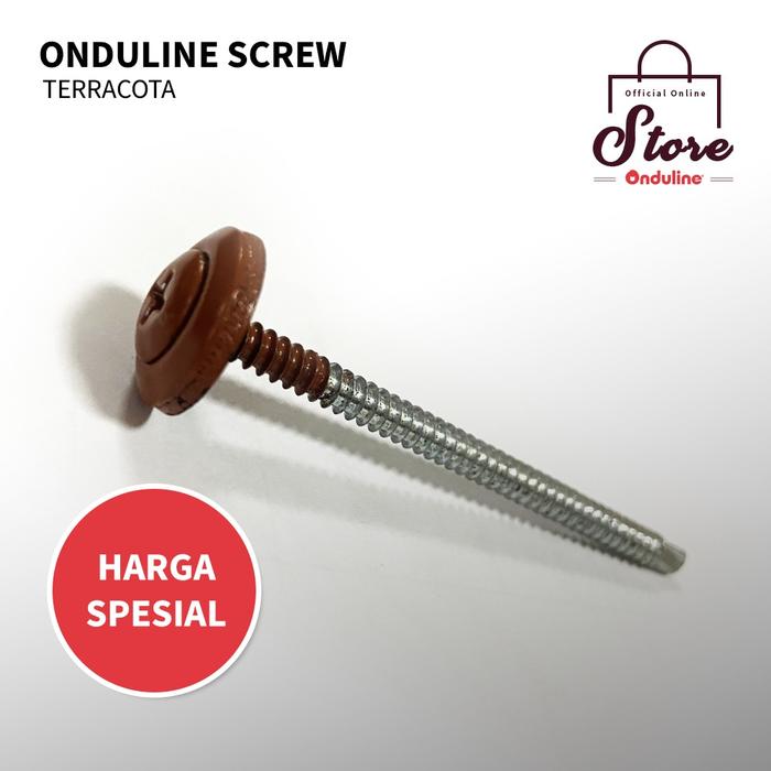 Jual ONDULINE SEKRUP ATAP TERRACOTA - ISI 100 PCS - Kab. Bekasi ...