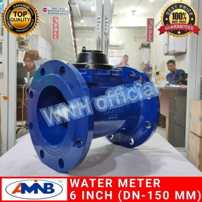 Jual Flow Meter Water Meter 6" inch Flow Meter DN 150 Meteran Air AMNB ...