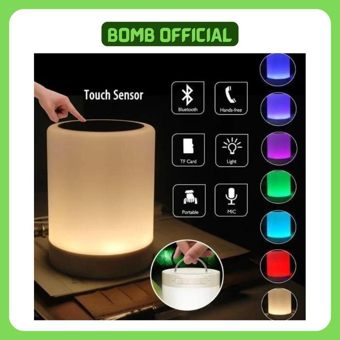Jual Speaker Lampu Sentuh Warna Smart Touch Lamp Bluetooth Speaker ...