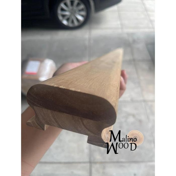 Jual Hand Rail Pegangan Railing Tangga Handle Kayu Jati Minimalis ...