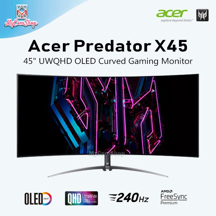 Jual ACER PREDATOR X45 45" UWQHD OLED CURVED GAMING MONITOR 240HZ ...