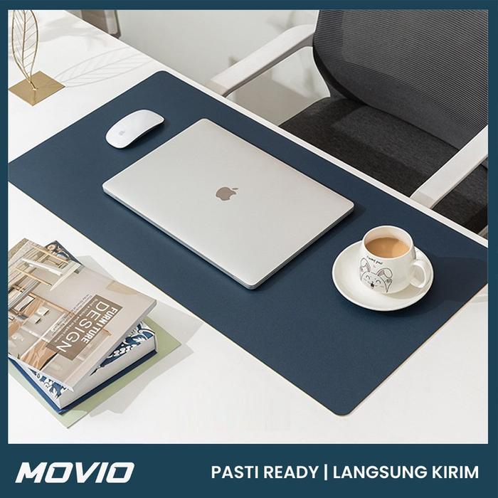 Promo MOVIO Desk Mat Leather - Office Deskmate Mouse Pad Gaming Alas ...