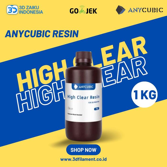 Promo Anycubic High Clear Resin Transparent 3D Printer MSLA DLP LCD ...