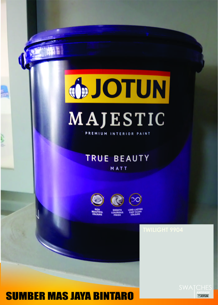Jual CAT TEMBOK INTERIOR JOTUN MAJESTIC MATT WARNA TWILIGHT KEMASAN 20 ...