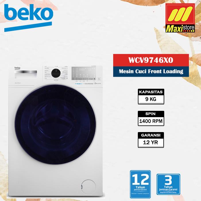 Jual BEKO WCV9746X0 Mesin Cuci Front Loading [9 Kg] ProSmart Inverter ...