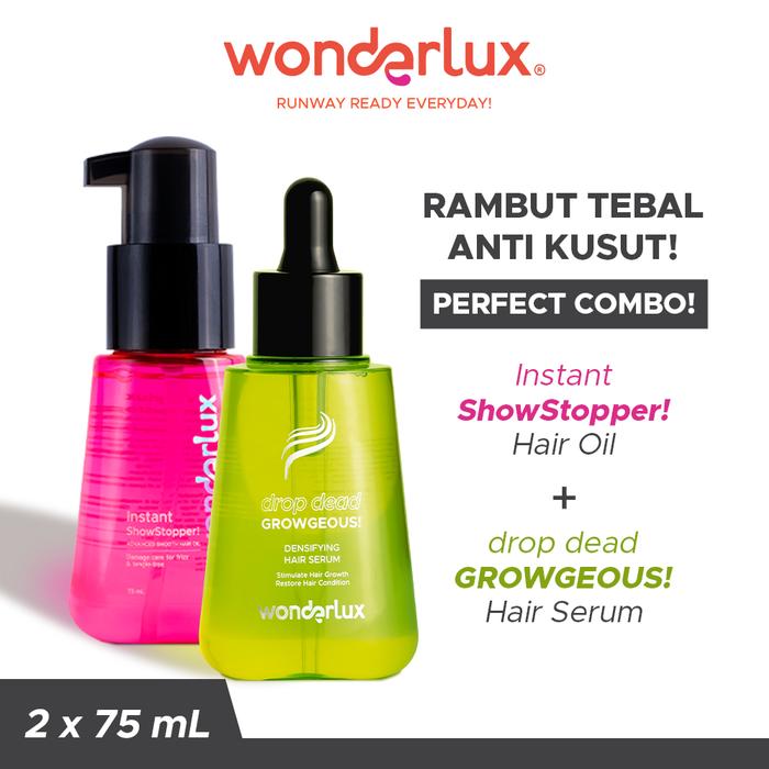 Promo Wonderlux Perfect Combo - Rambut Tebal Anti Kusut! [2x75ml] - Kab ...
