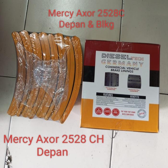 Jual Kanvas Rem Depan Mercy AXOR P/N.A4004211830 / A4004230810 Non ...
