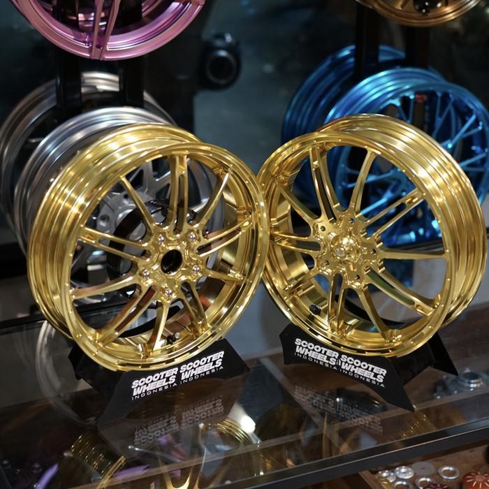 Jual Velg MK Factory WDRAG Gold Set 12inc Vespa Sprint Prima GT ...