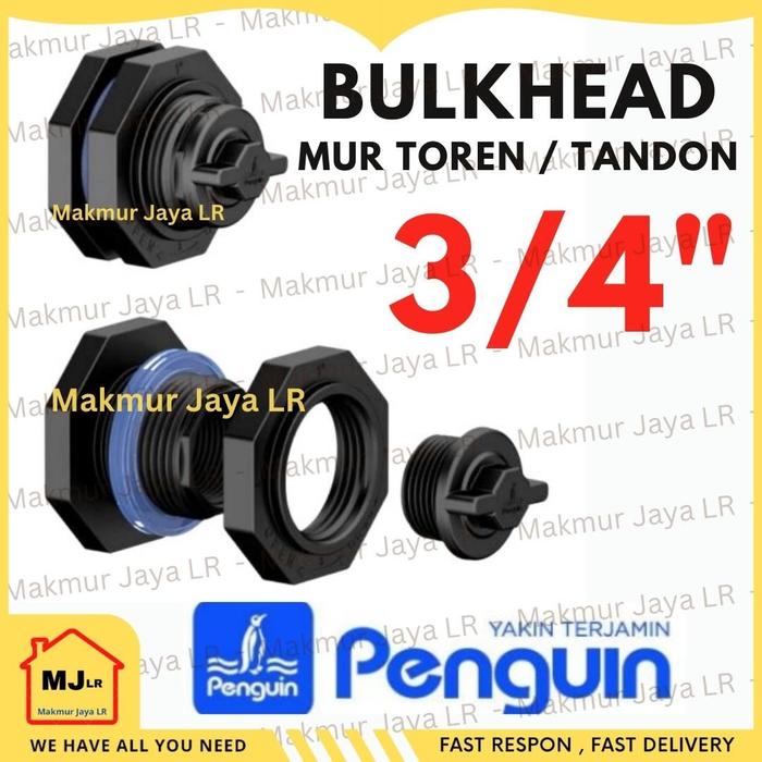 Jual Bulkhead Fitting Penguin 3/4 inch Vault Ring Tandon Tangki Toren 3/4" - Kota Surabaya ...