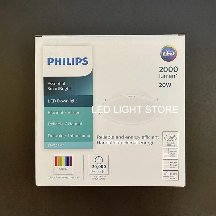 Jual PHILIPS Downlight LED DN020B 20W 20Watt 20 Watt 20 W - Putih ...