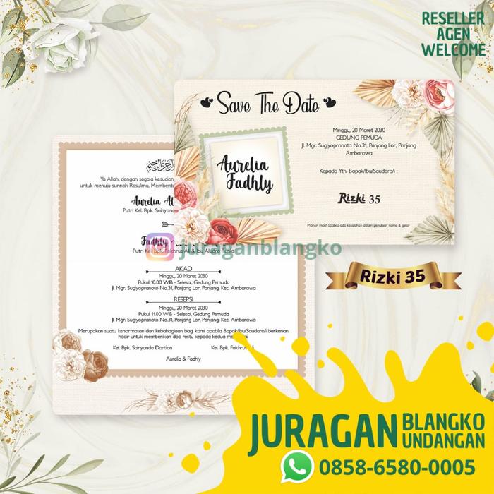 Jual Blangko Undangan Rizki 35 Kosong Murah | Juragan Blangko Undangan ...