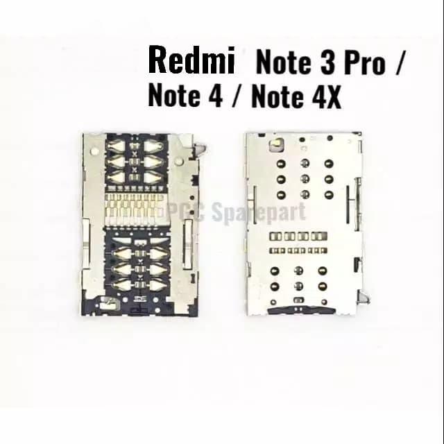 Jual Connector Konektor Sim Card Xiaomi Redmi Note 3 Pro 4 4X Rumah ...
