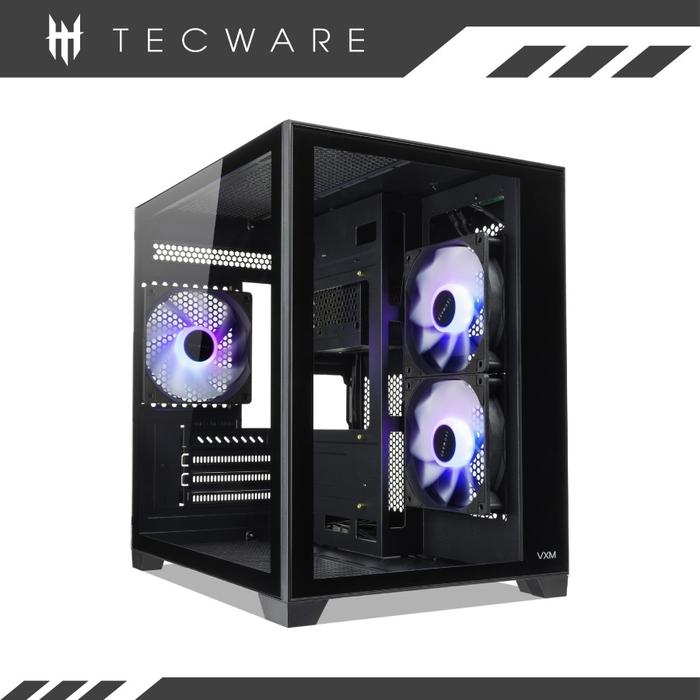 Promo TECWARE VXM V2 PRO ARGB BLACK MICRO ATX PC CASE CASING GAMING ...