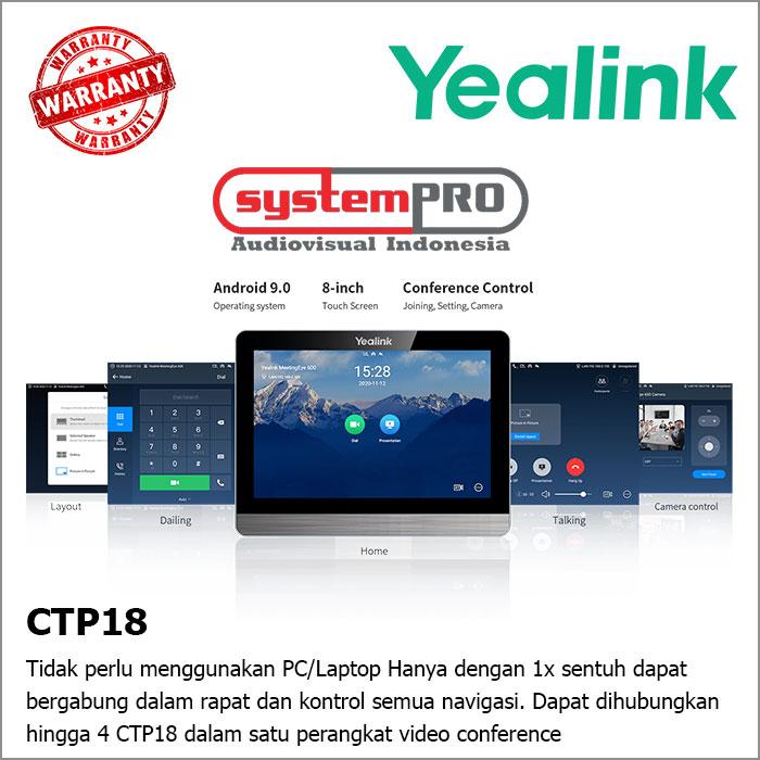 Jual Yealink CTP18 - Collaboration Touch Panel - Jakarta Utara - PT Multimedia Sejahtera ...