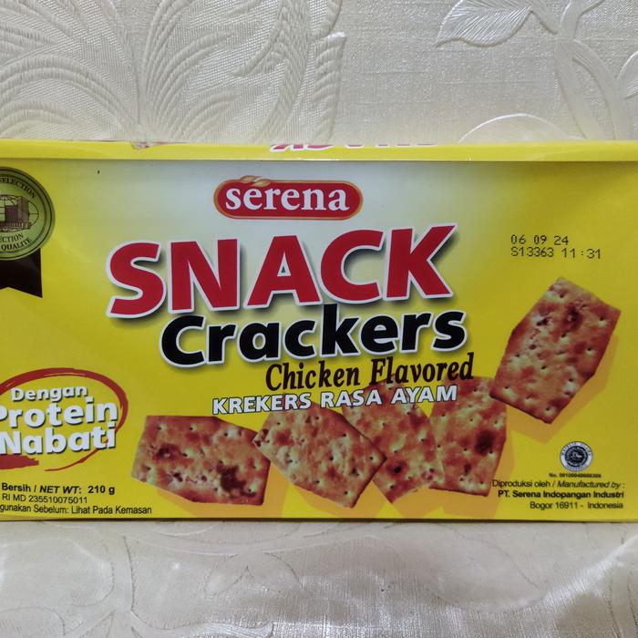 Jual SERENA SNACK CRACKERS CHICKEN / SERENA SNACK AYAM / BISKUIT SERENA ...