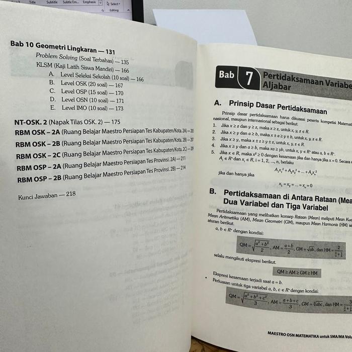 Jual Buku Olimpiade - Maestro Osn Matematika Sma/ma Vol.2 Prof.sukino Yrama Di Seller Hachi ...