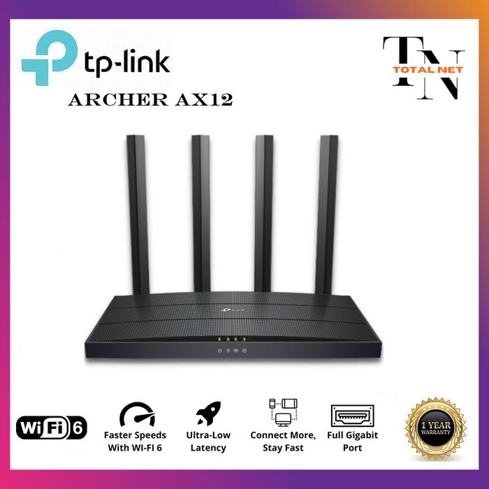 Jual TPLink Archer AX12 AX1500 Wi-Fi 6 Wireless Dual-Band Gigabit ...