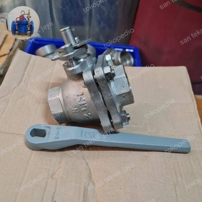 Jual BALL VALVE STEAM 10K STAINLESS 304 KITZ 1,5" INCH FULL BORE DN 40 ...