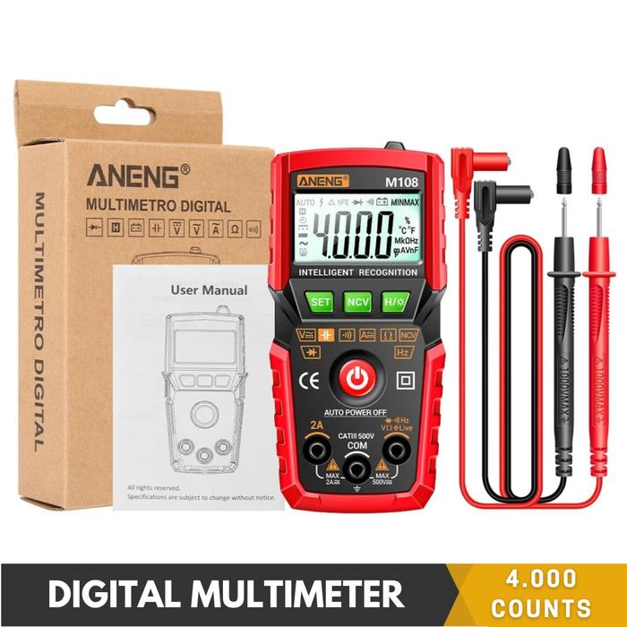 Promo Digital Multimeter AC DC Multitester Volt Meter Multi Tester ...