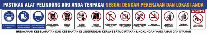 Jual BANNER / SPANDUK K3 SAFETY UKURAN 6X1 METER (LANDSCAPE) - Kota ...