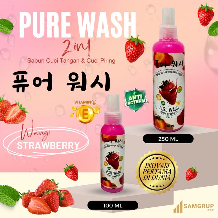 Jual Sabun Cuci Piring Dan Cuci Tangan Spray Pure Wash 2in1 250ml ...