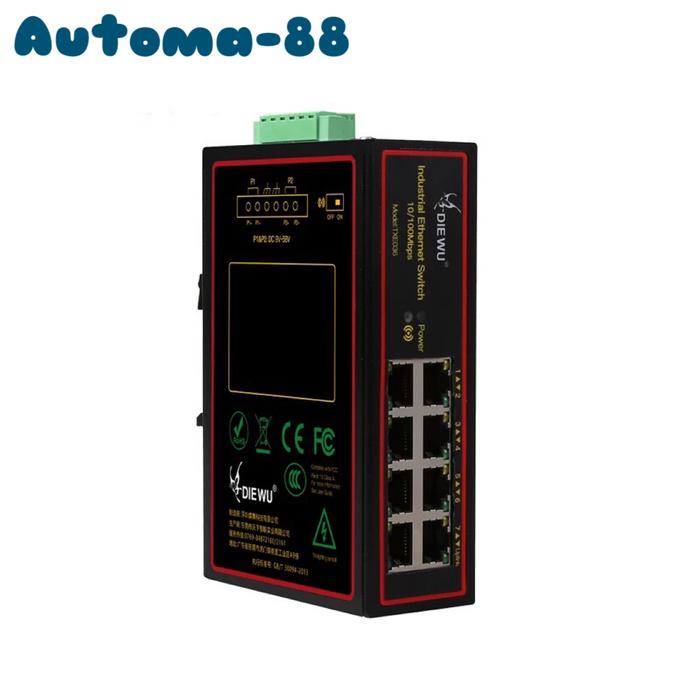 Jual DIEWU Industrial Grade Network Switch Fast Ethernet 5-8-16 Port ...