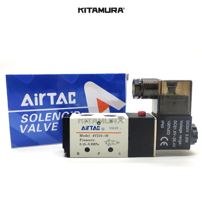 Jual SELENOID VALVE / SOLENOID VALVE AIRTAC 4v210-06 AC 220 - Jakarta Barat - Kitamura Part ...
