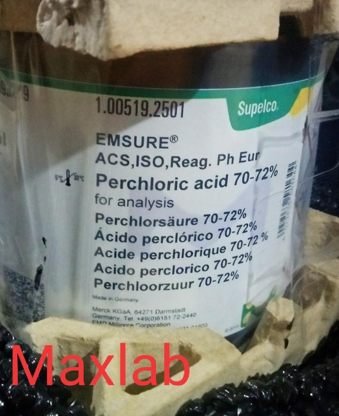 Jual HClO4, Perklorat, Hyperchloric, Perchloric Acid, Merck, 2.5 Liter ...