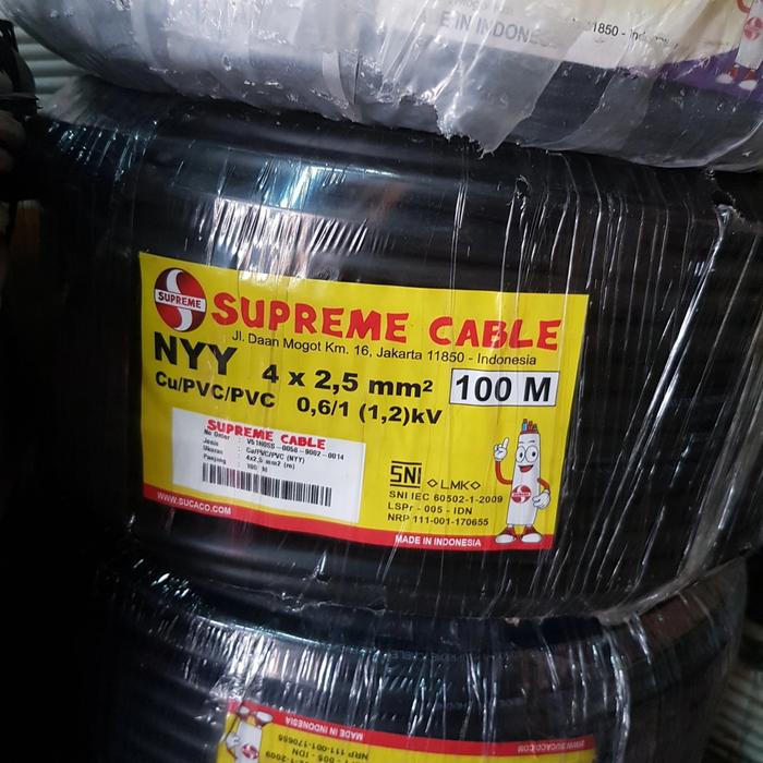 Jual Kabel NYY 4x2.5mm Supreme (Per Meter) - Jakarta Pusat - JayaSamuderaElectric | Tokopedia