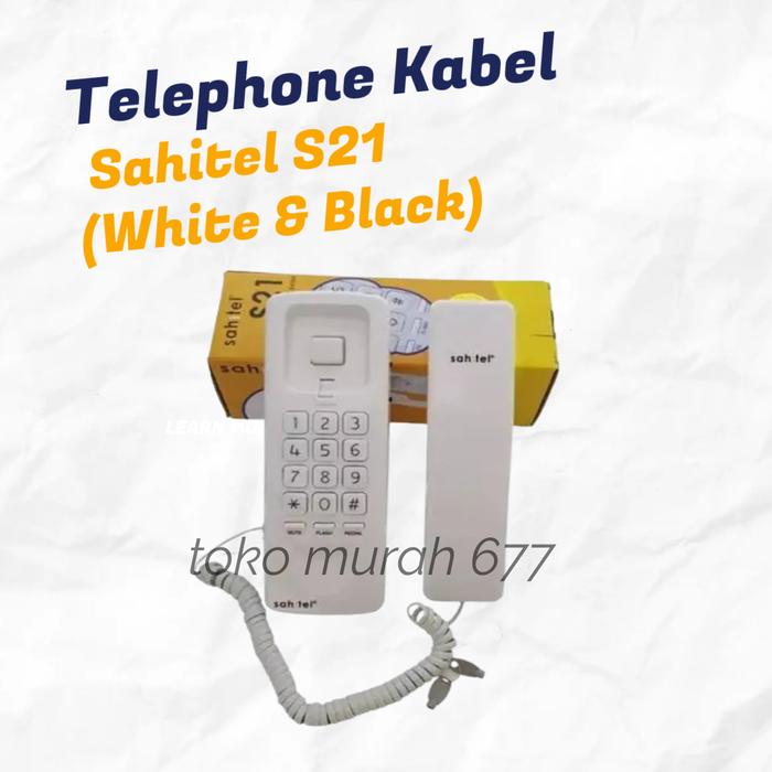 Jual Telephone Kabel Sahitel S21 (White & Black) - Jakarta Barat - toko ...