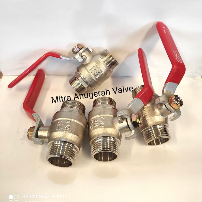 Jual Ball Valve Drat Luar 1/2"inch / Stop kran Drat Luar - Jakarta Barat - Mitra Anugerah Valve ...