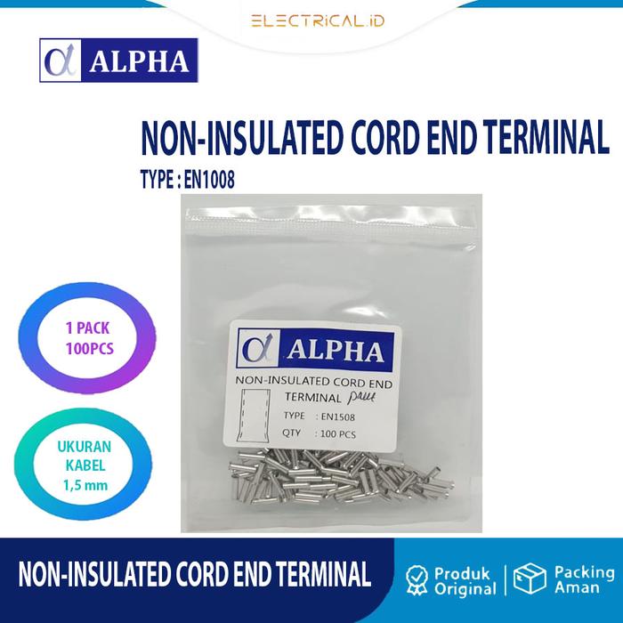 Jual Skun Kabel Ferrules 6mm EN6012-NON-INSULATED CORD END TERMINAL Alpha - EN1508 - Kota ...