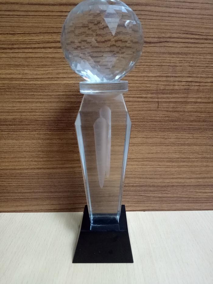 Jual P46 Plakat kristal / Trophy Crystal kaca / Piala Golf / Piala ...