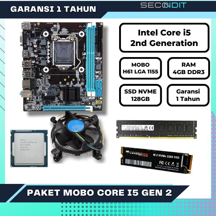 Jual paket motherboard pc intel core i5 ddr3 8gb ssd baru garansi 1 ...
