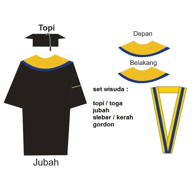 Jual Seragam wisuda DEWASA 1 set jubah toga sleber - Kota Surabaya ...
