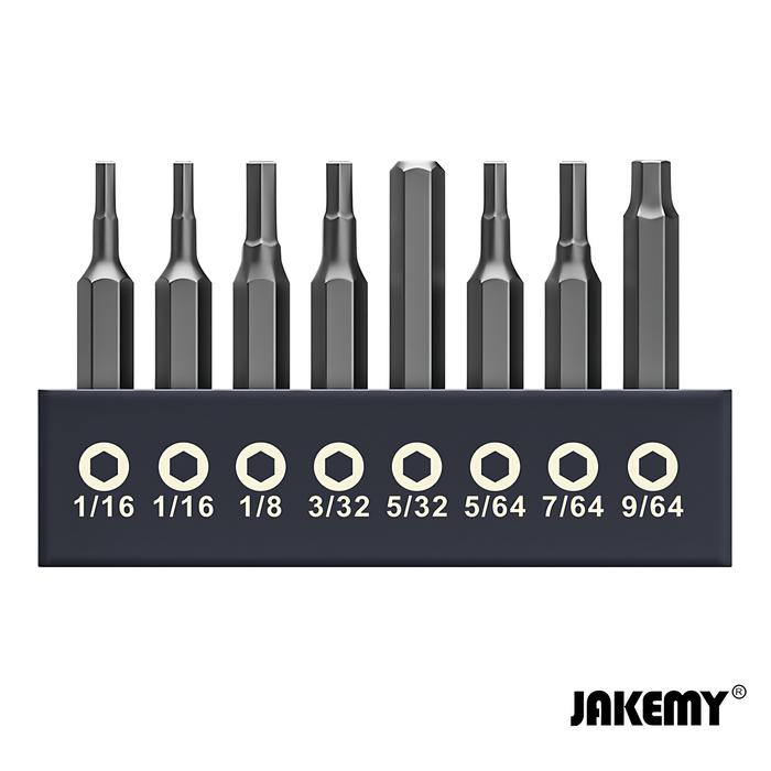 Jual Jakemy JM-Type 11 Bits Mata Obeng Hexagon Set Kualitas CRV H4*28MM ...