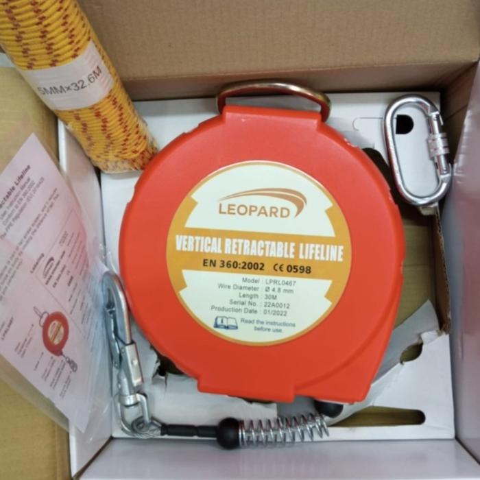 Jual retractable life line 30meter/tali pengaman fall lifeline 30 m ...