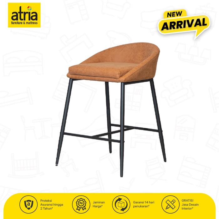 Promo Kursi Tinggi Kursi Bar Kursi HLM Stool Atria Almar DS-8231 PU ...