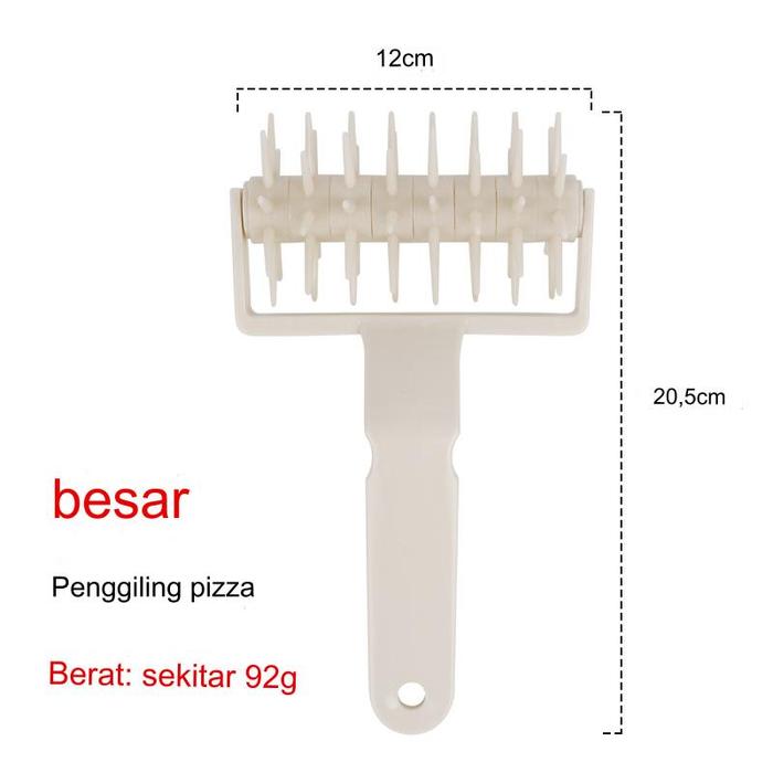 Jual Alat Rolling Pin Adonan Penggiling Pizza Bakery Pastry Roll Gerigi ...