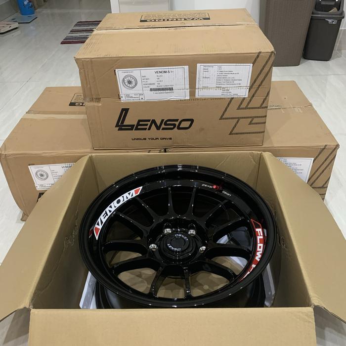 Jual Velg ORIGINAL Lenso VENOM 5 ring 18x9 PCD 6x139.7 - BLACK - Kota ...